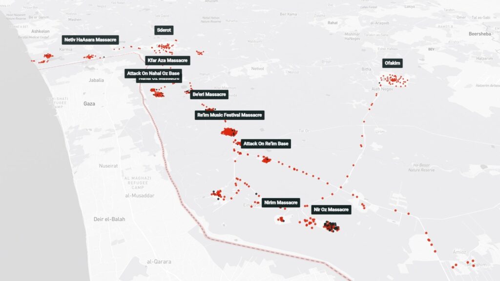 Massacre map pinpoints victims’ deaths, abductions - Virtual Jerusalem